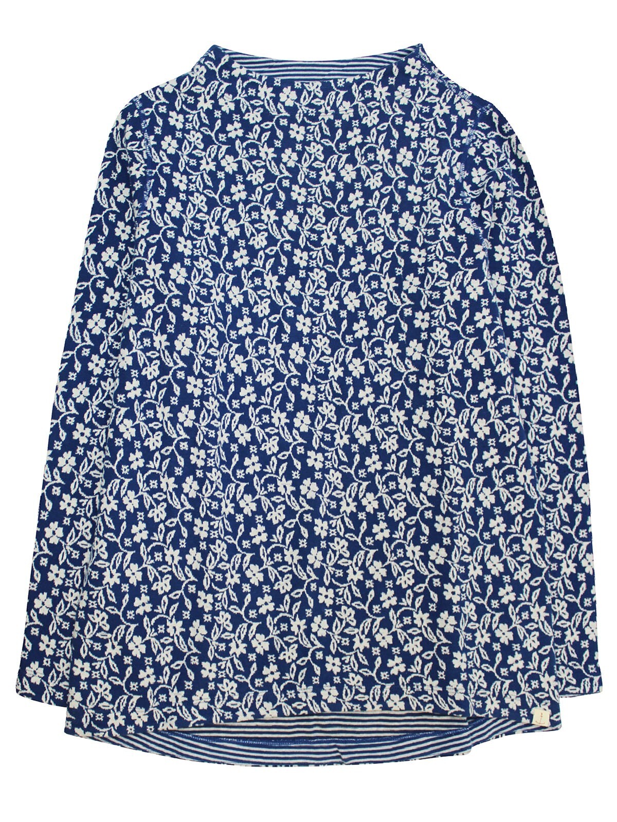 EX Seasalt Blue Ditsy Sketch Blue Jay Shore Sighting Top Sizes 10-20 R ...